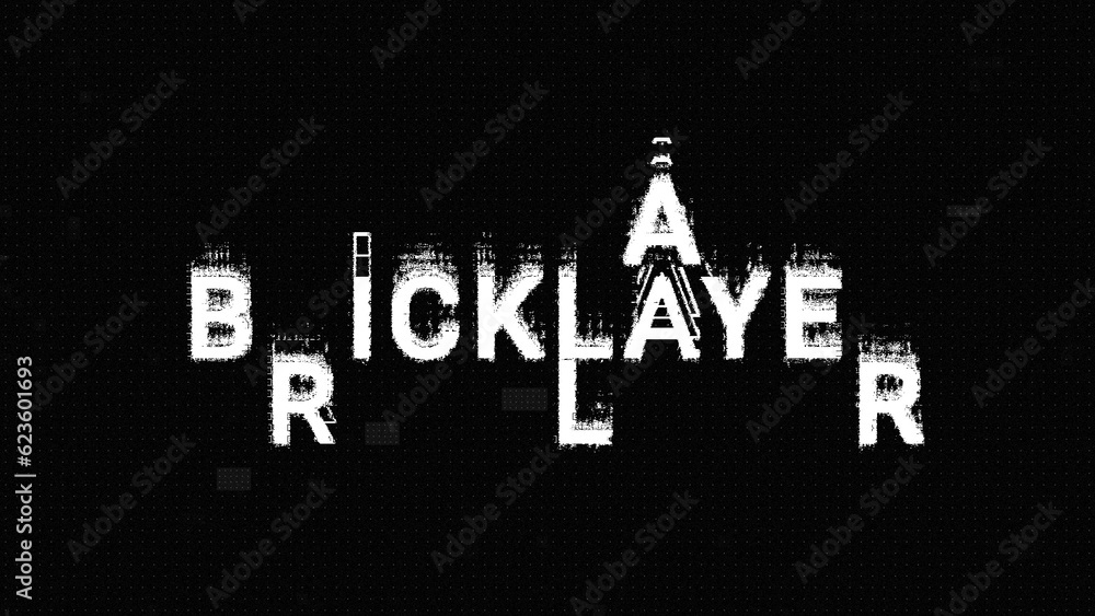 Bricklayer Title Stock Template | Adobe Stock