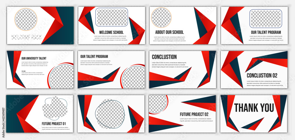 Education Design School PowerPoint presentation slide template. Utilize ...