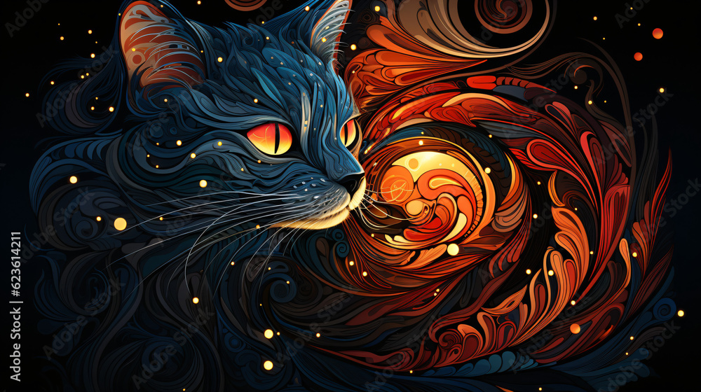 Abstract Animalia: A Vibrant Mosaic of Dogs, Cats, and Exotic Creatures ...
