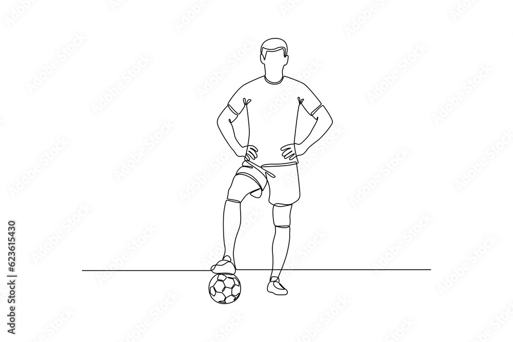 Continuous one line drawing people performing outdoor activities ...