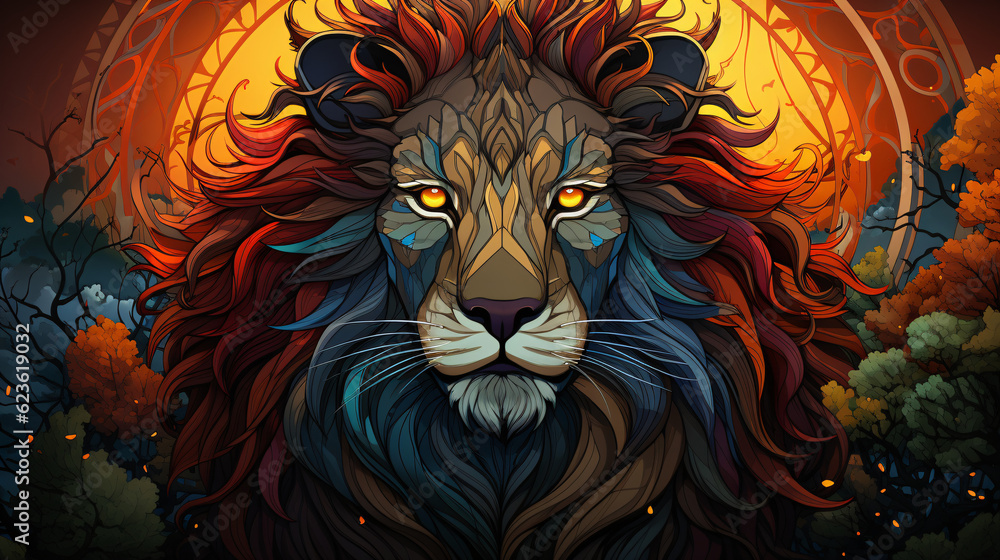 Abstract Animalia: A Vibrant Mosaic of Dogs, Cats, and Exotic Creatures ...