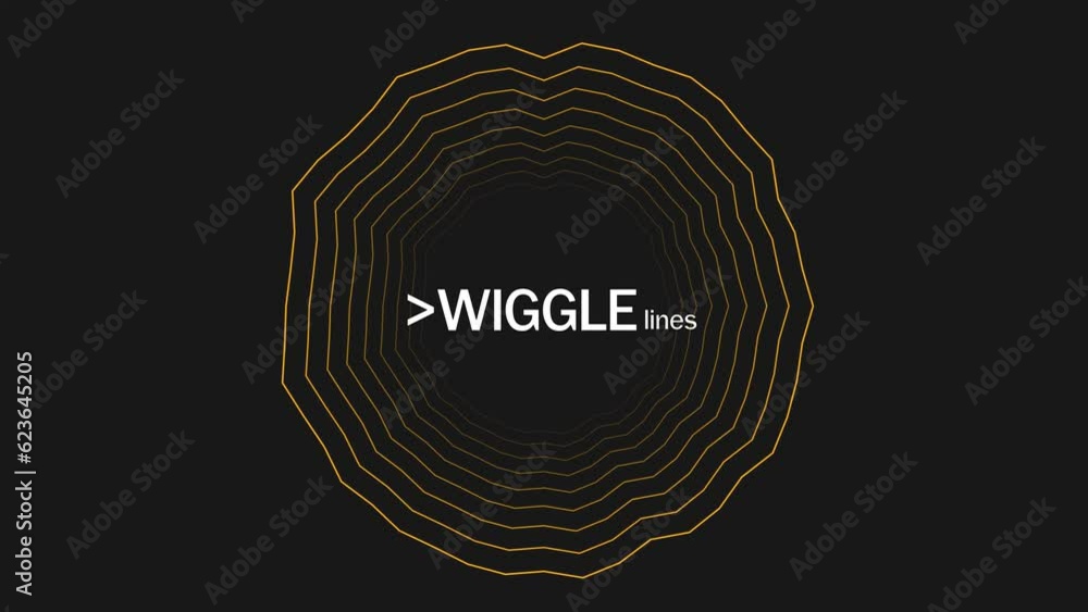 Abstract orange line wave animation. Black background UHD 4k video ...