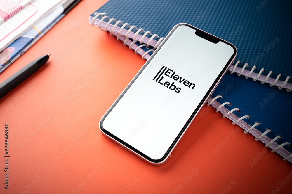 West Bangal, India - july 5, 2023 : ElevenLabs logo on phone screen ...