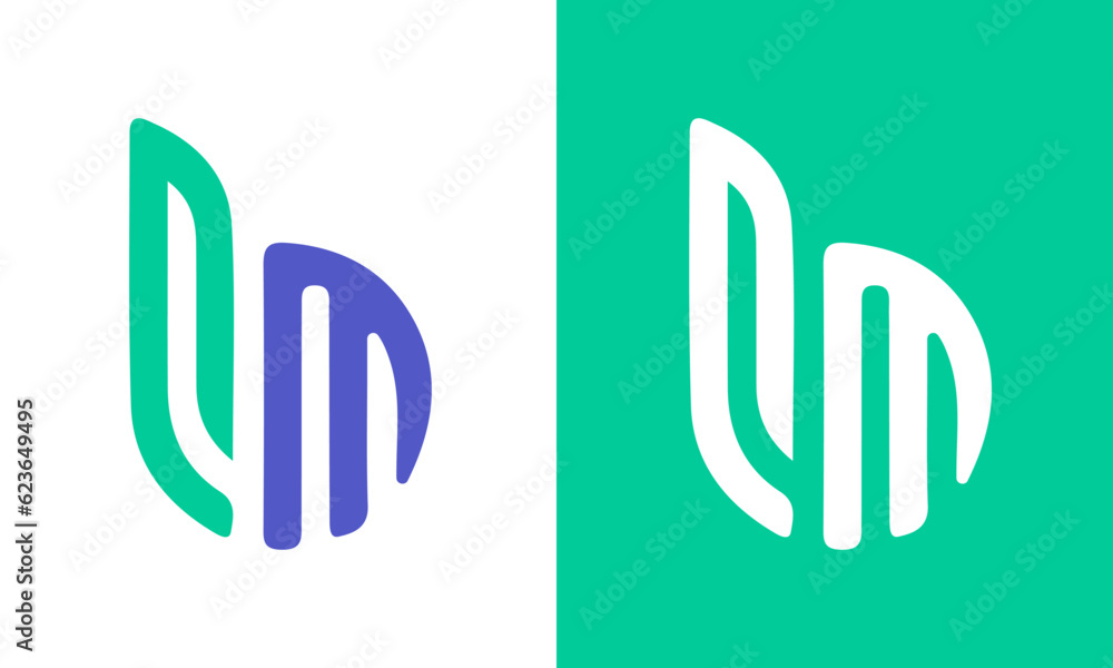 initial imb i m b alphabet letter logo combination, company vector icon ...