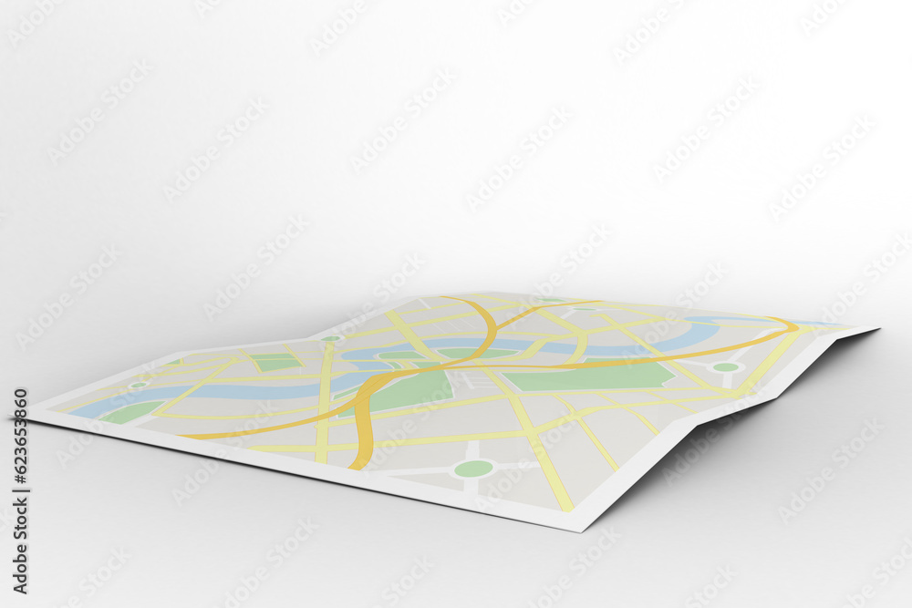 Digital png illustration of colourful map on transparent background ...