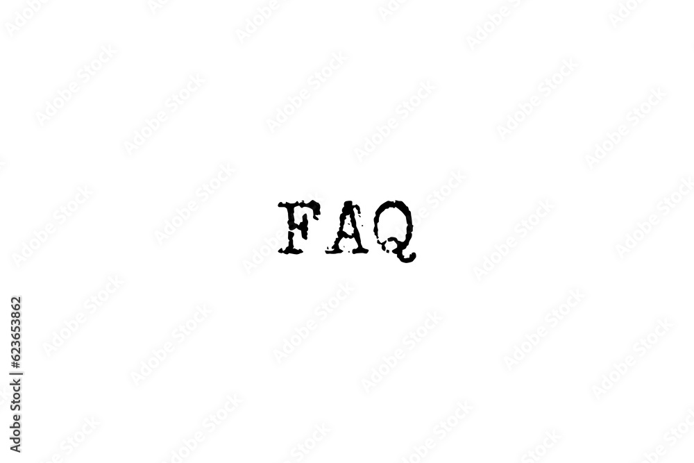 Digital png illustration of black faq text on transparent background ...