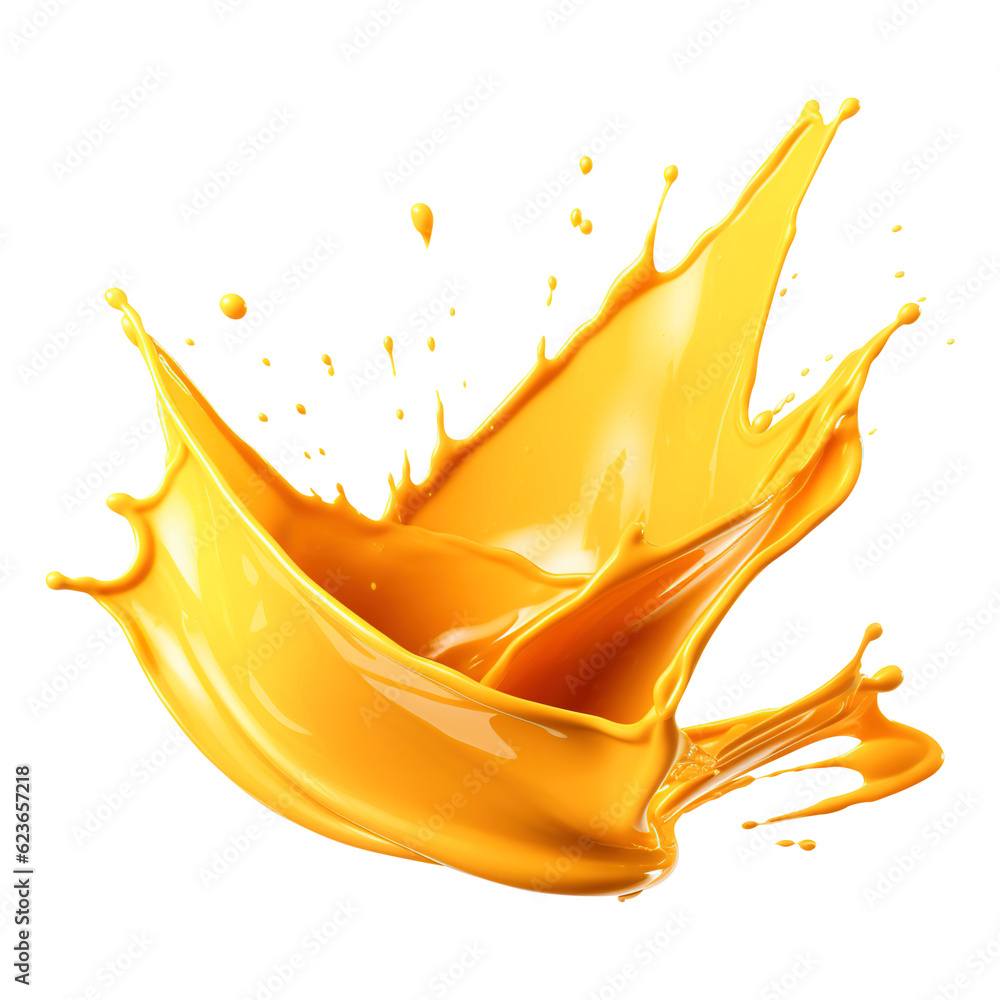 mango with dynamic mango lasse juice splash on transparent background ...
