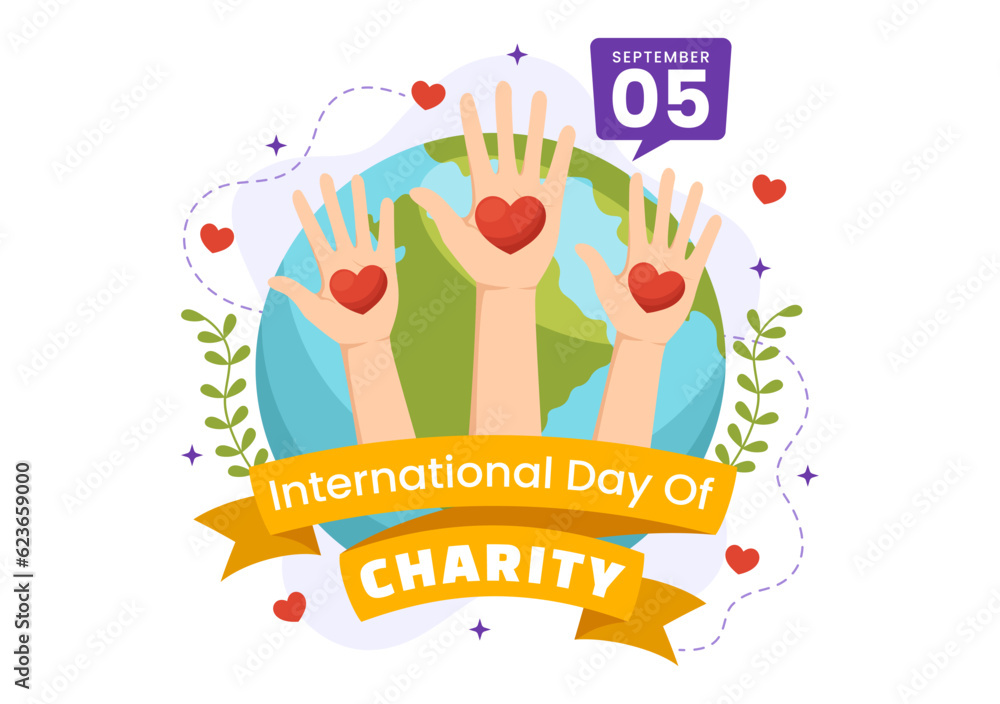 International Day of Charity Vector Illustration on 5 September with ...