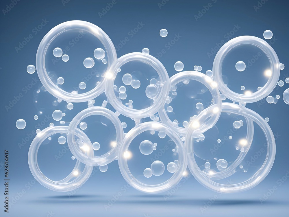 Germs virus bacteria molecule bubble structure hi tech background ...