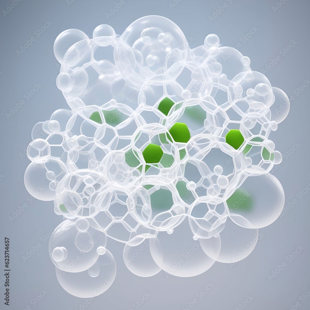 Germs virus bacteria molecule bubble structure hi tech background ...