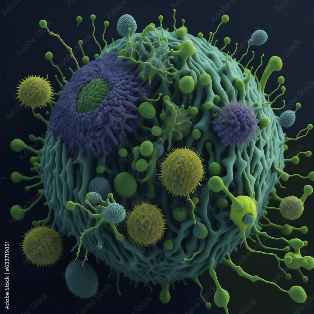 Human body Microorganisms, hd image Stock Photo | Adobe Stock