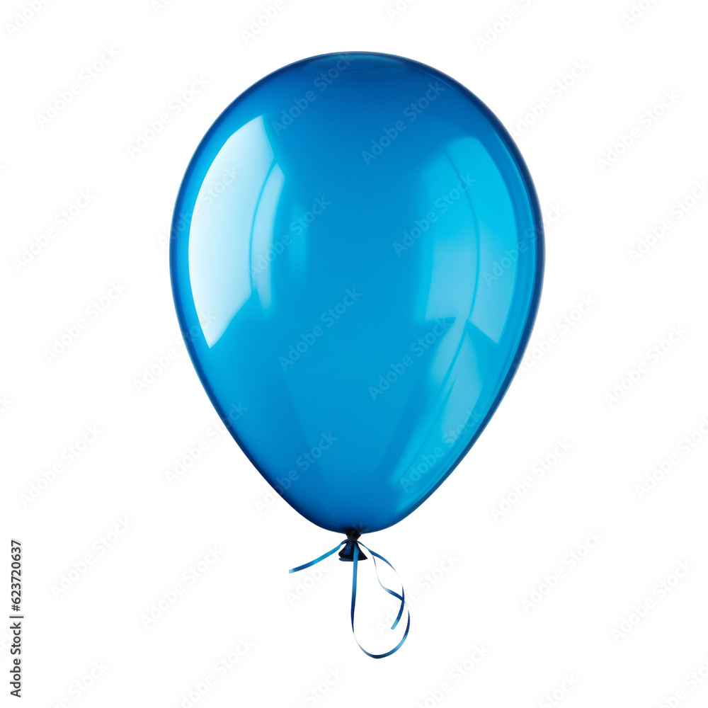 blue balloon isolated on transparent background cutout Stock Photo ...