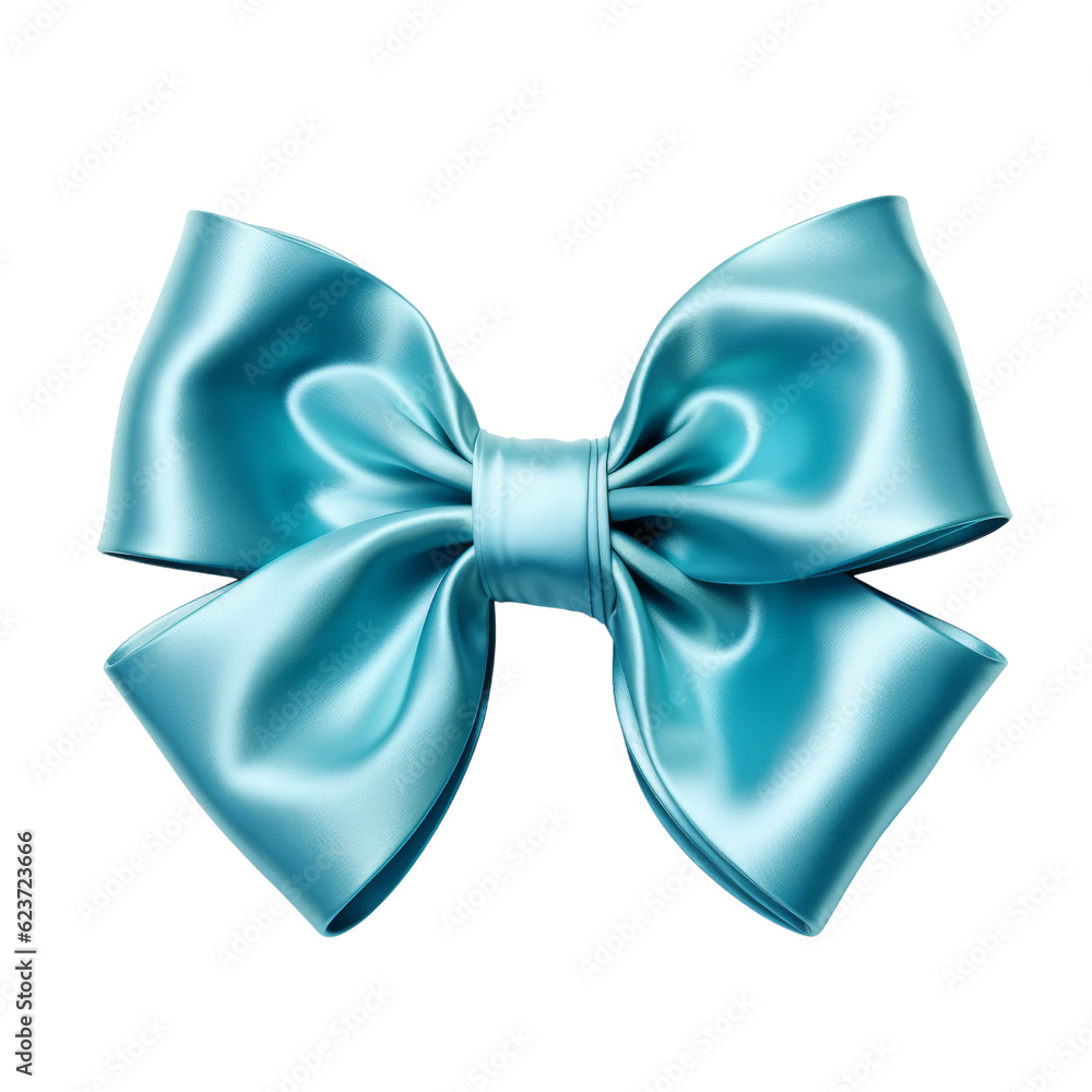 blue bow isolated on transparent background cutout Stock Photo | Adobe ...