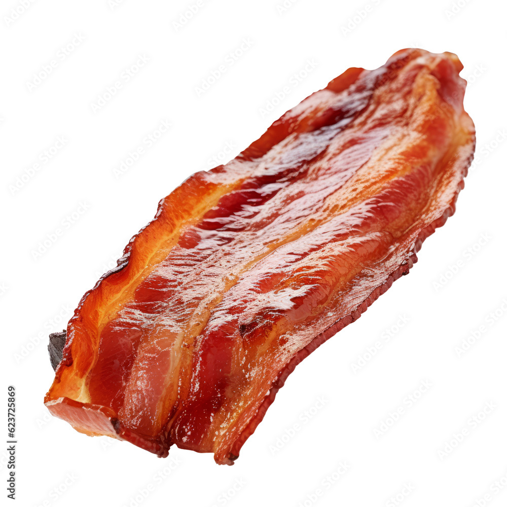 bacon isolated on transparent background cutout Stock Photo | Adobe Stock