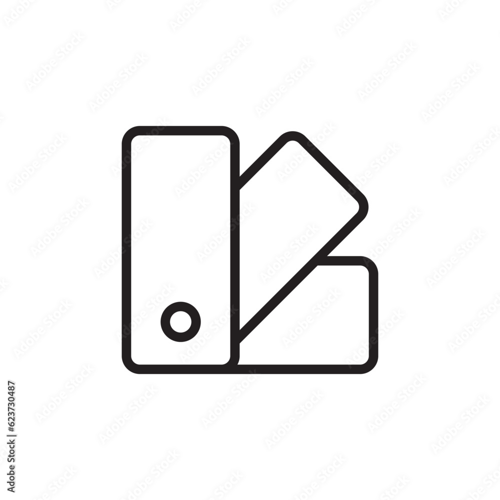 Pantone vector icon. Pantone flat sign design. Pantone symbol pictogram ...
