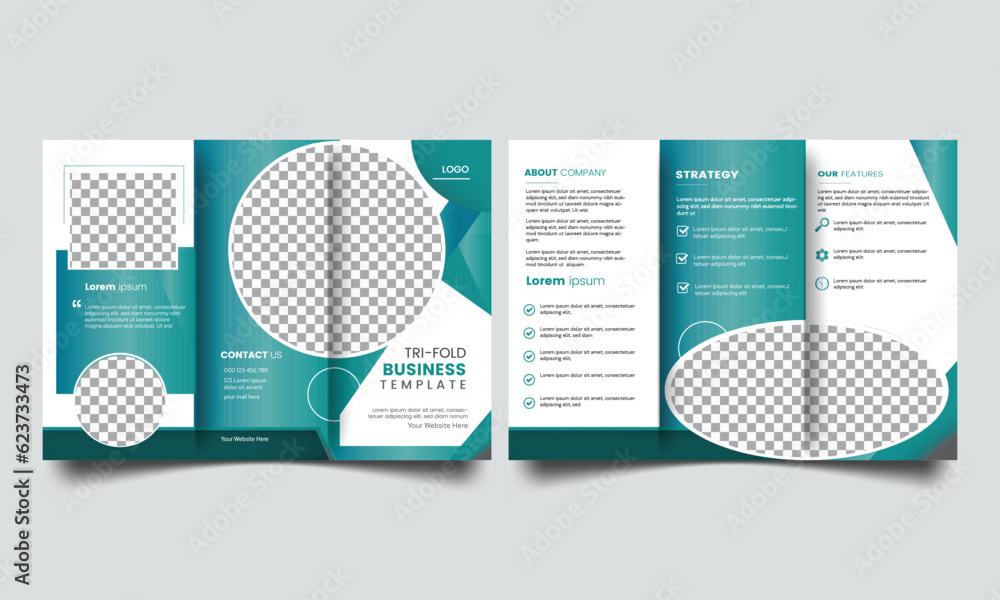 Business Marketing Tri fold brochure design, corporate Business tri fold brochure Template ...