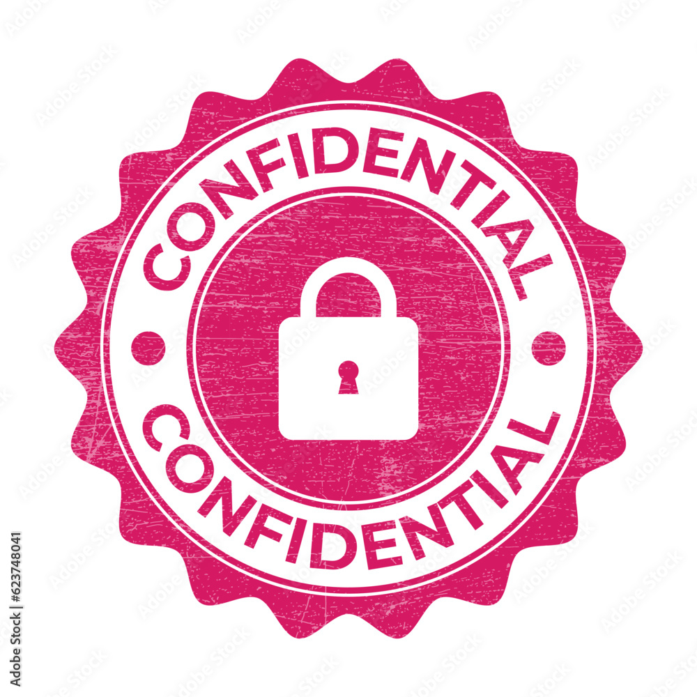 Confidential Rubber Stamp, Confidential Seal, Confidential Badge, Top ...
