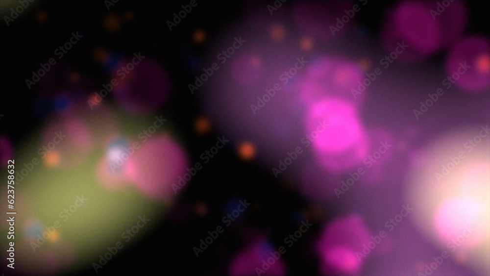 3 Bokeh Lights And 2 Light Leaks Overlay Stock Template | Adobe Stock