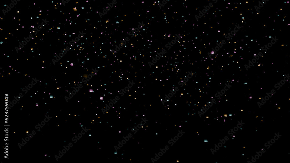 4 Confetti Overlays Stock Template | Adobe Stock