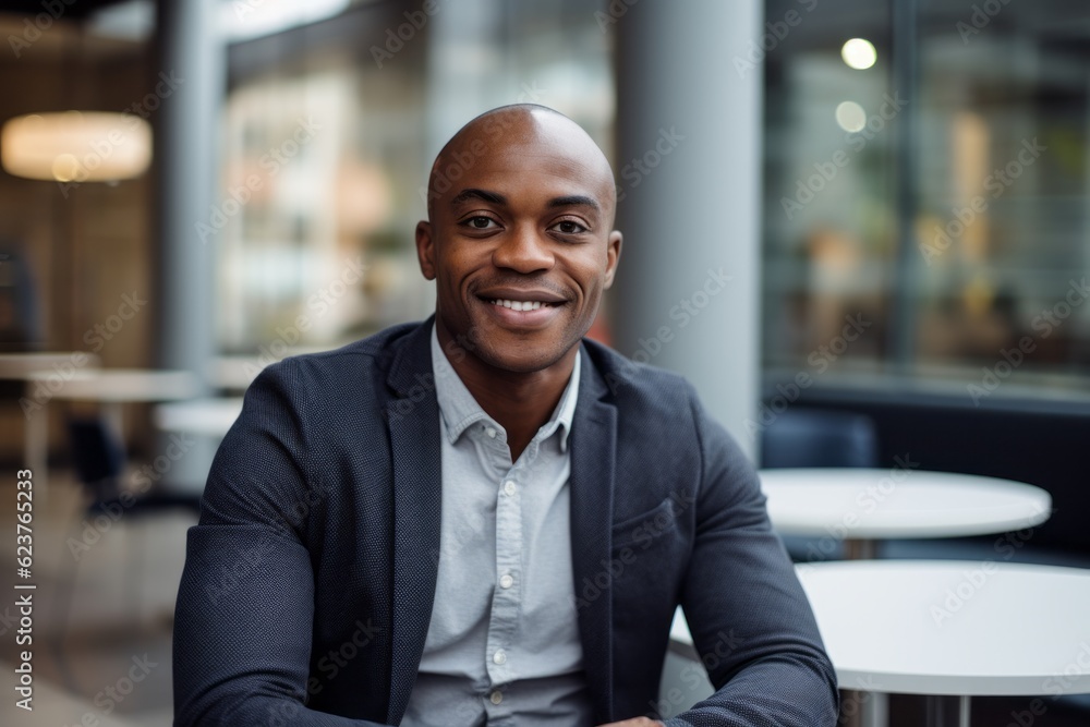 Portrait photography of a happy Nigerian black man in his 40s wearing a ...