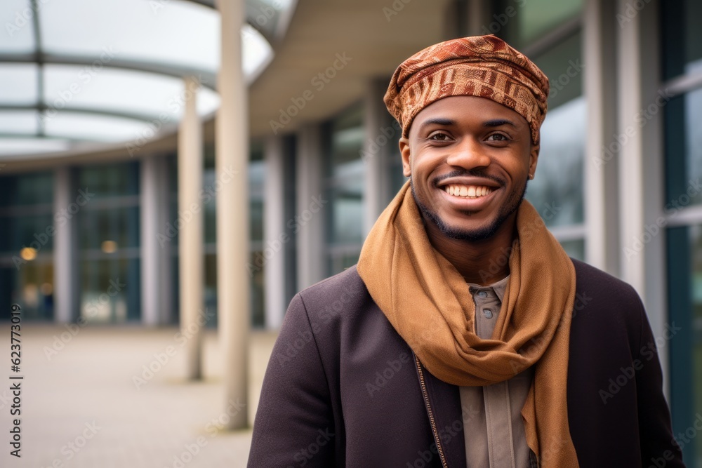 Portrait photography of a happy Nigerian black man in his 30s wearing a ...