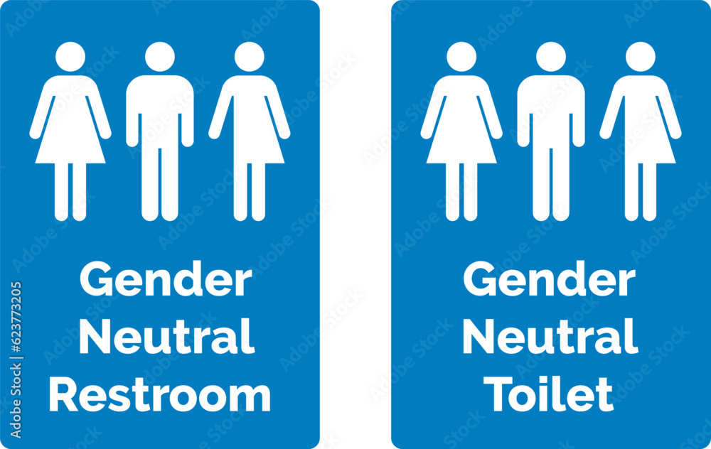 Gender Neutral Restroom Signs.Gender Neutral Toilet Sign.All gender ...