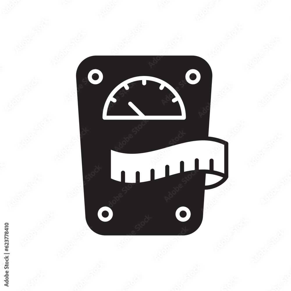 Scale weight vector icon. Scale weight flat sign design. Scale weight ...