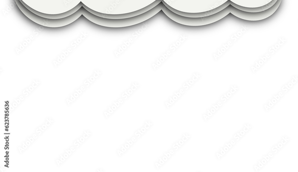 White cloud, origami background, paper fold background, white ...