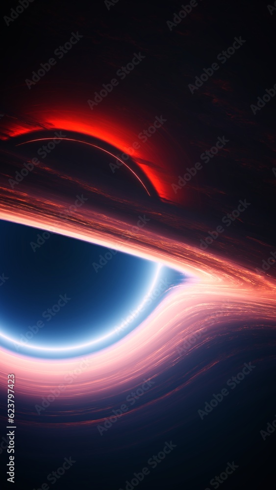 Supermassive singularity in outer cosmos. Interstellar black hole with ...
