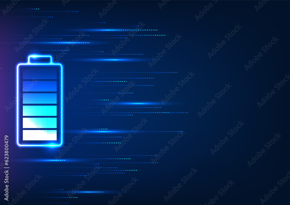 Battery technology with sideways streaks The concept of transferring ...