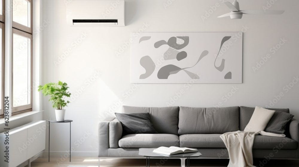 state-of-the-art air conditioning system nestled within a modern ...