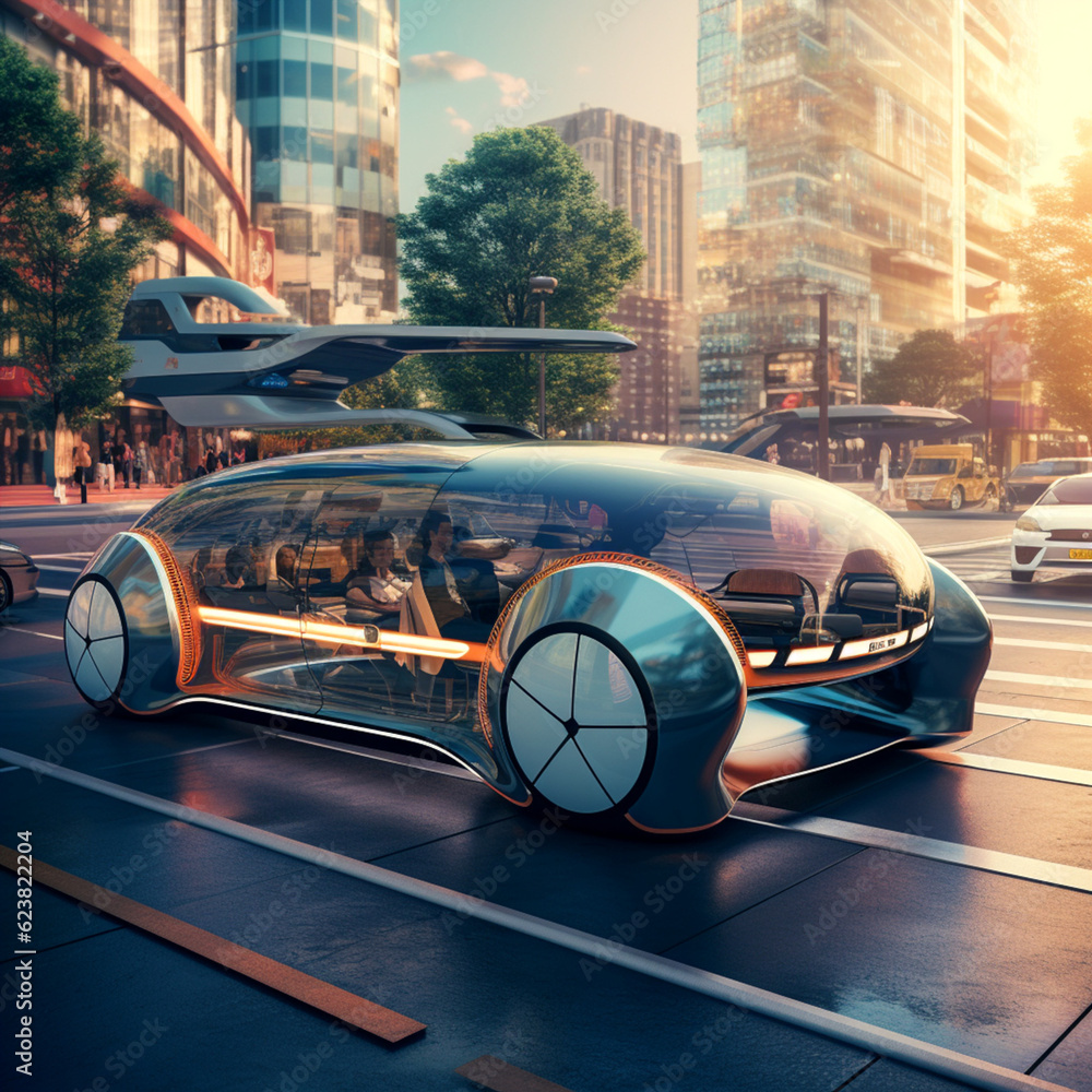 Redefining Urban Mobility: Self-Driving Car Gliding Through City ...