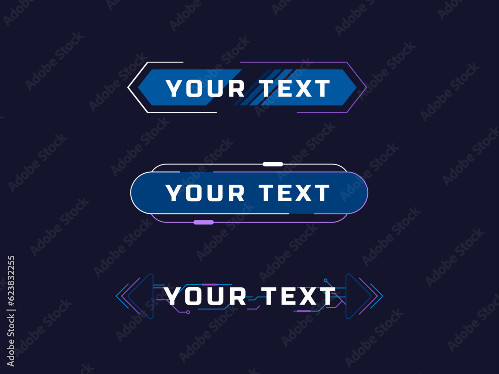 Buttons Cyberpunk HUD, GUI, VR Interface elements, tech and modern ...