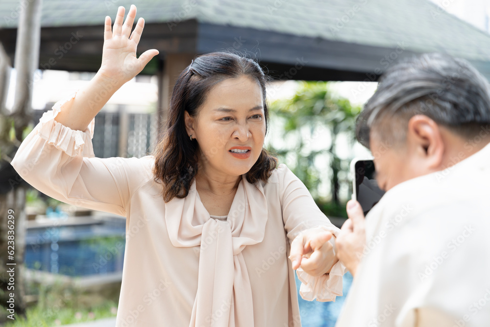 Unsuccessful Photography, Asian Senior Man's Rejected Picture of His ...
