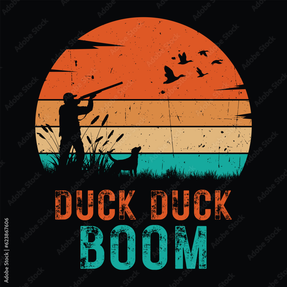 Duck Hunting T Shirt Design, Outdoor Hunting, Wildlife, Hunters man ...