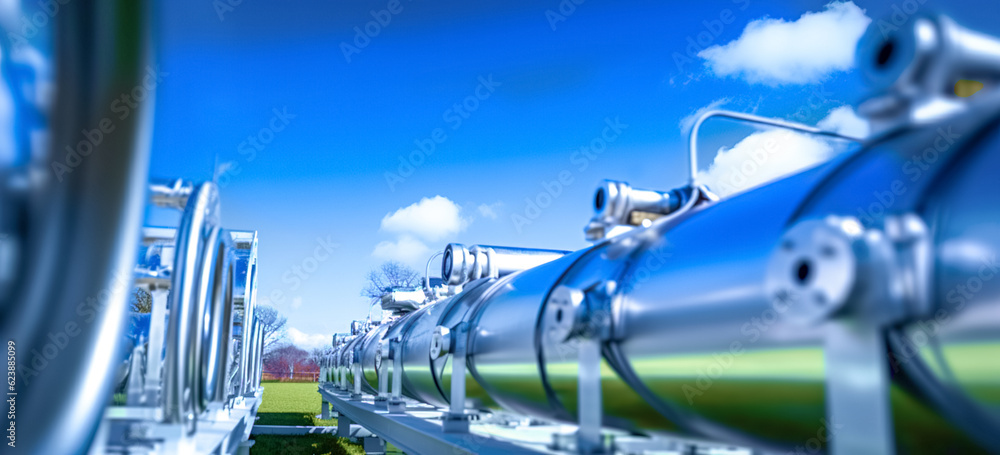 Green Hydrogen Renewable Energy Production Pipeline Green Hydrogen Gas