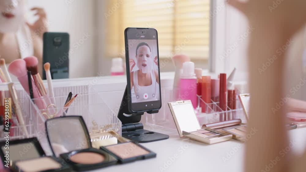 Asia Gen Z influencer youtuber on IG instagram reel tiktok selfie viral blog makeup skincare ...