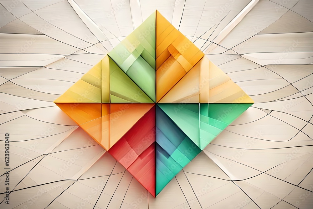 abstract geometric background four quadrants multi shades with marble ...