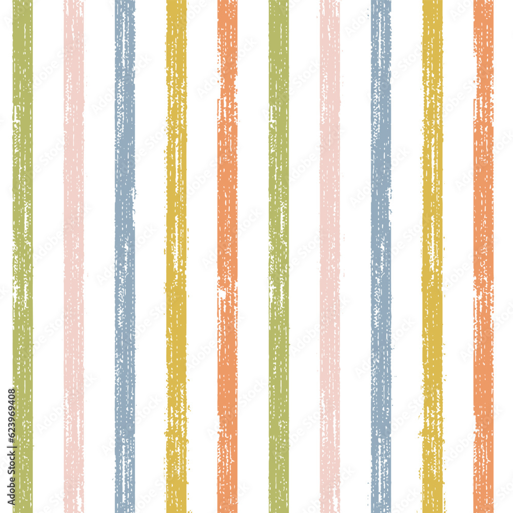 Autumn stripe pattern, colorful stripes seamless background, Hand drawn ...
