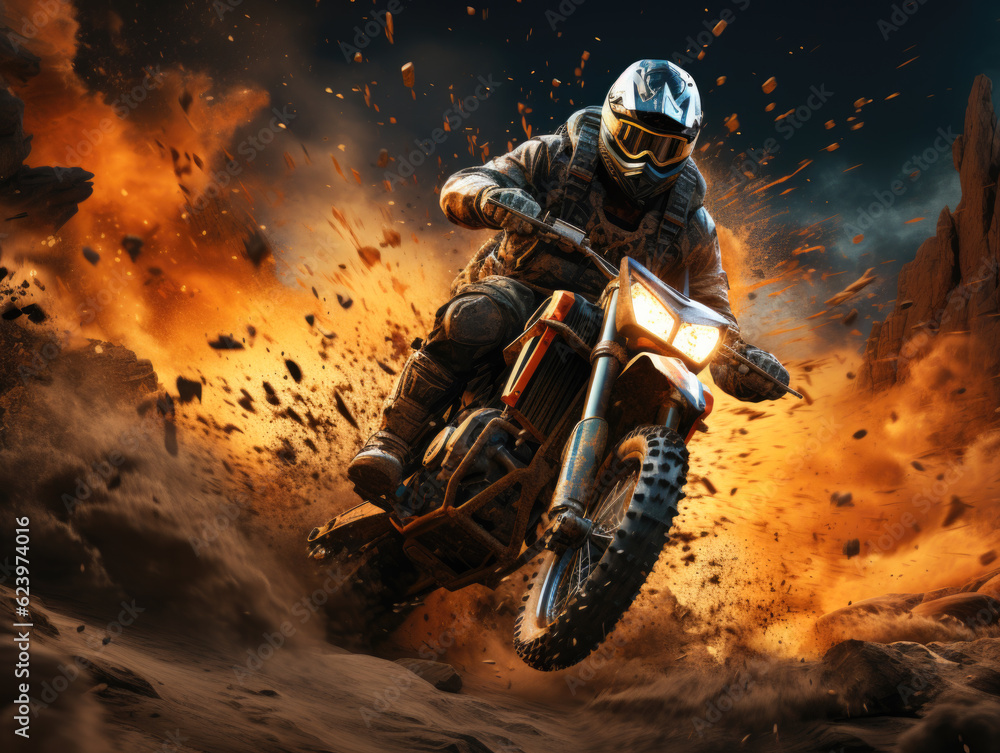 The dynamic concept art portrays the intense action of extreme ...