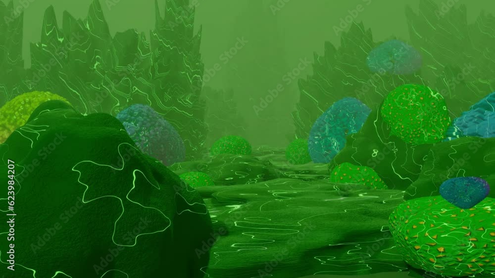 Underwater deep sea background with coral reef. 4K loop video animation ...