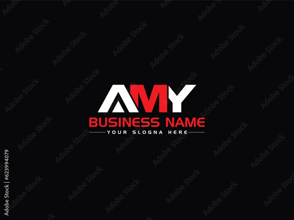 AMY Logo Vector Art, Initial amy Alphabet Letter Logo Template Stock ...