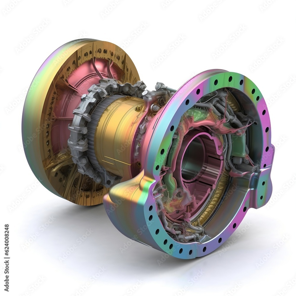 finite element stress analysis results illustration enerative ai Stock ...