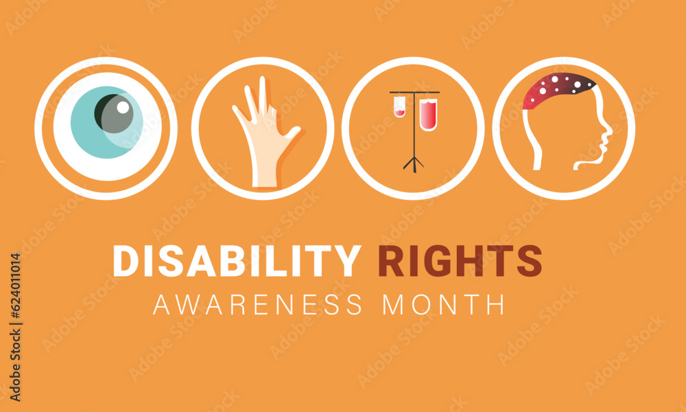Disability Rights awareness month. background, banner, card, poster ...