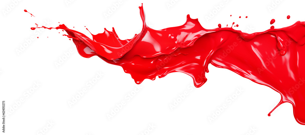 Liquid red splash Color design Stroke. Gradient colorful abstract ...