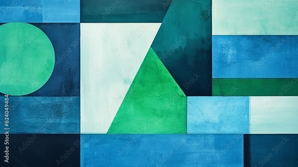 Geometric shapes upon paper texture. Modified Generative Ai Image ...