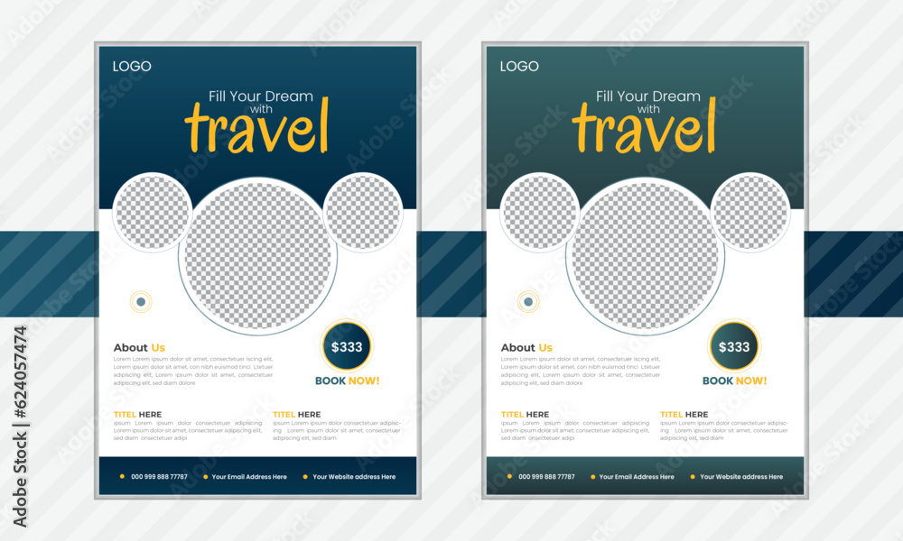 Travel Flyer Template for Traveling Trip flyer design minimalist flyer ...