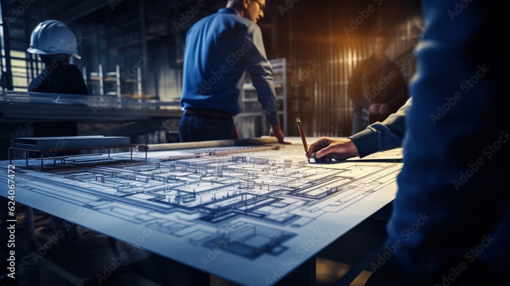 Engineers are helping to design work on blueprints and collaborate on ...