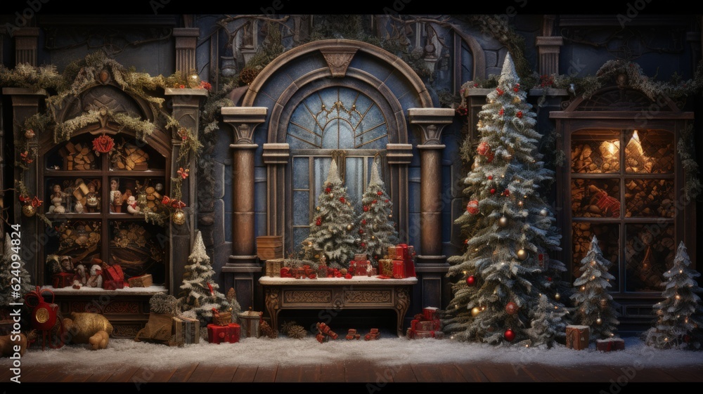 Beautiful Colorful Festive Christmas Backdrop Wallpaper Texture ...