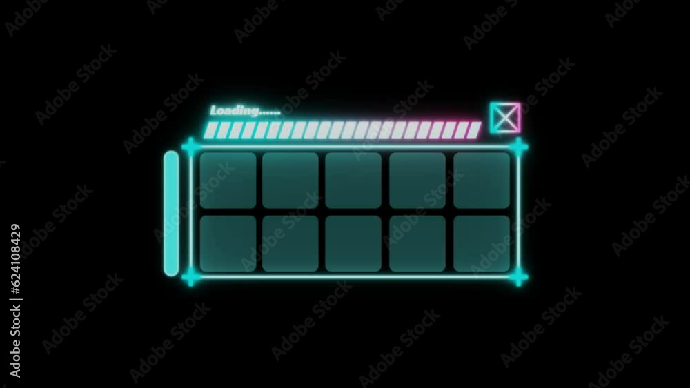 Futuristic digital technology HUD video frame. Technology HUD template ...